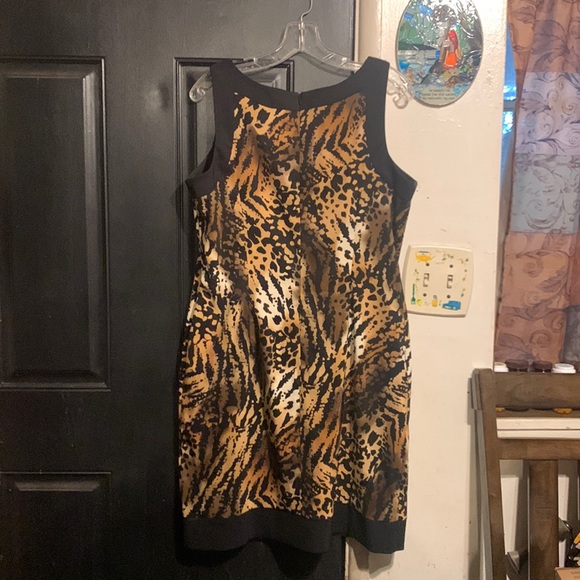 AB Studio | Dresses | Ab Studios Black Brown Short Dress | Poshmark